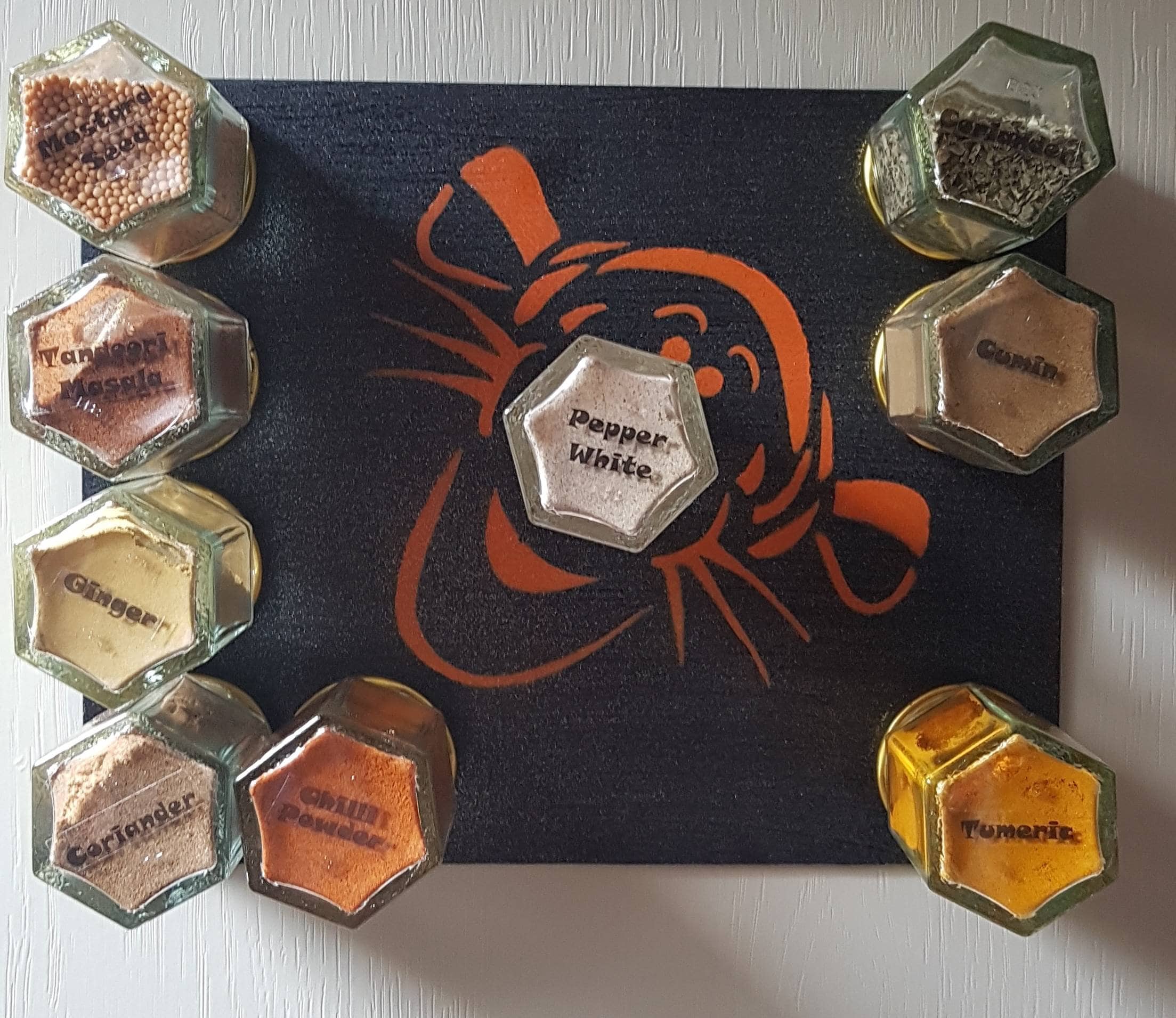 Campervan Spice Rack Wall Mounted Magnetic Kitchen Storage or Boat ...