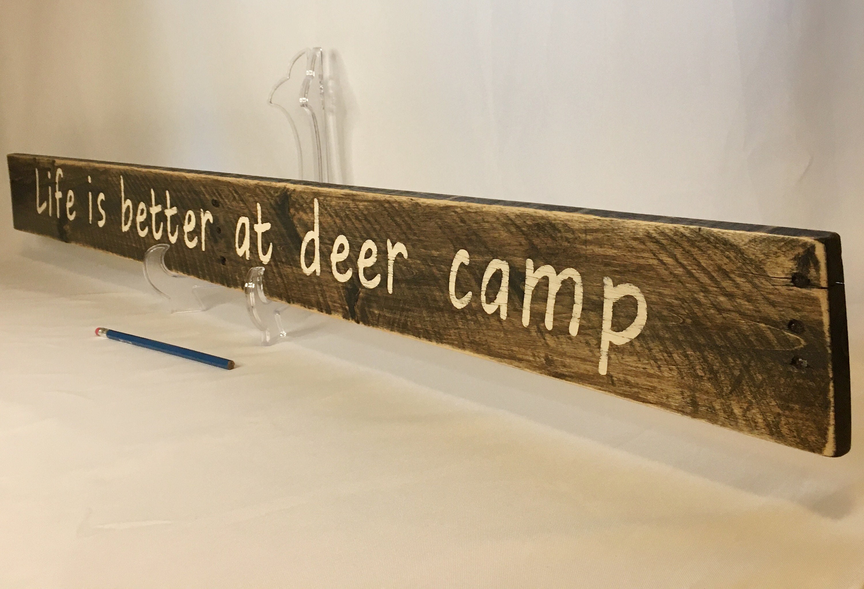 Life is Better at Deer Camp - Sign for Your Home, Wood Sports Sign ...