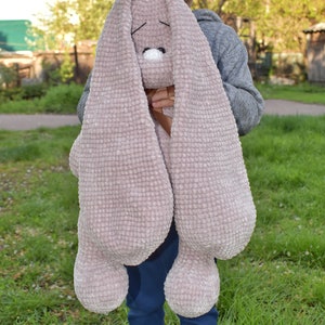 Big Stuffed Personalized Bunny Plush Toy Handmade Large Bunny | Etsy