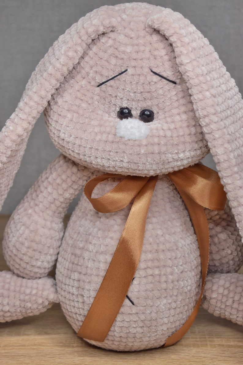 Big Stuffed Personalized Bunny Plush Toy Handmade Large Bunny - Etsy