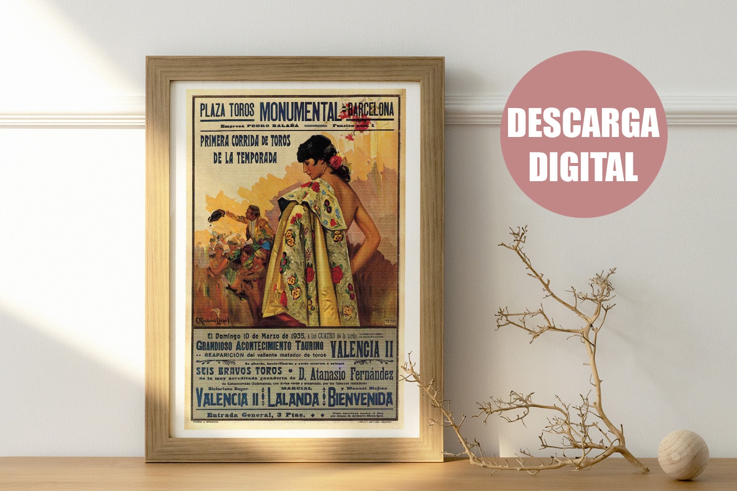 Spanish Bullfight Poster - Etsy