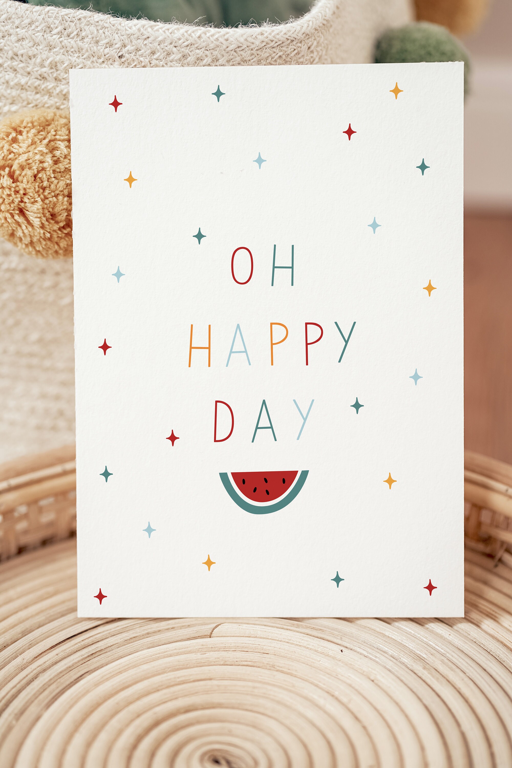 Oh Happy Day Print. Printable Wall Art for INSTANT DOWNLOAD - Etsy