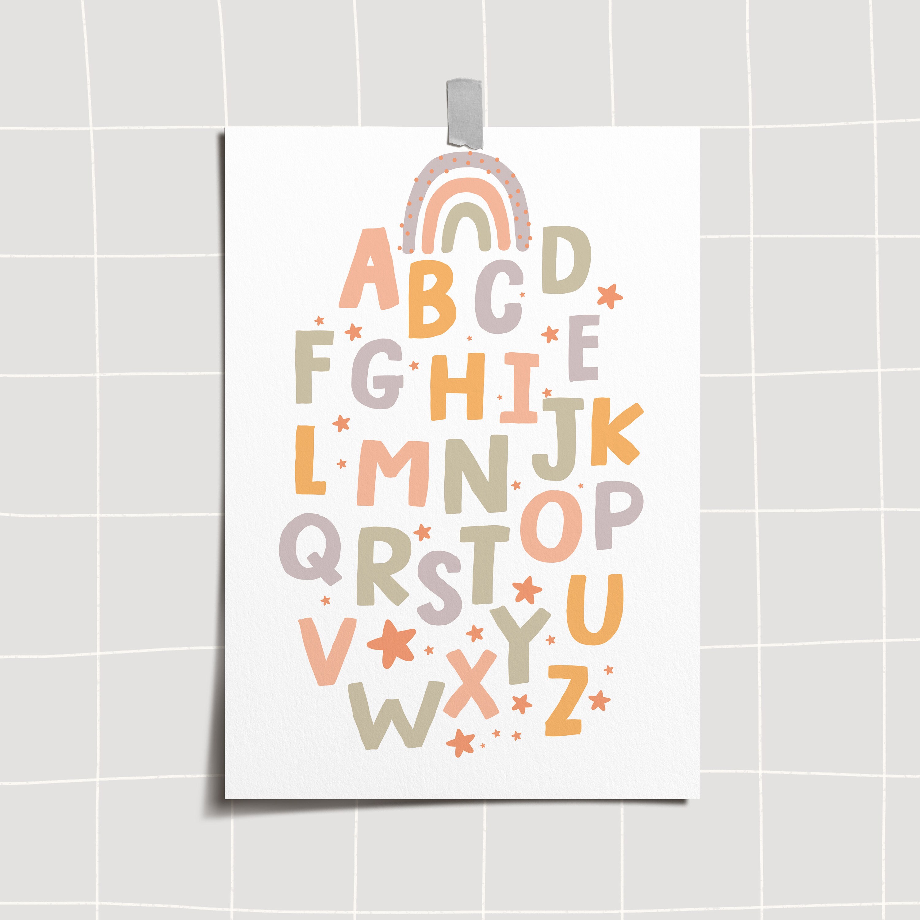 Alphabet Poster - Etsy
