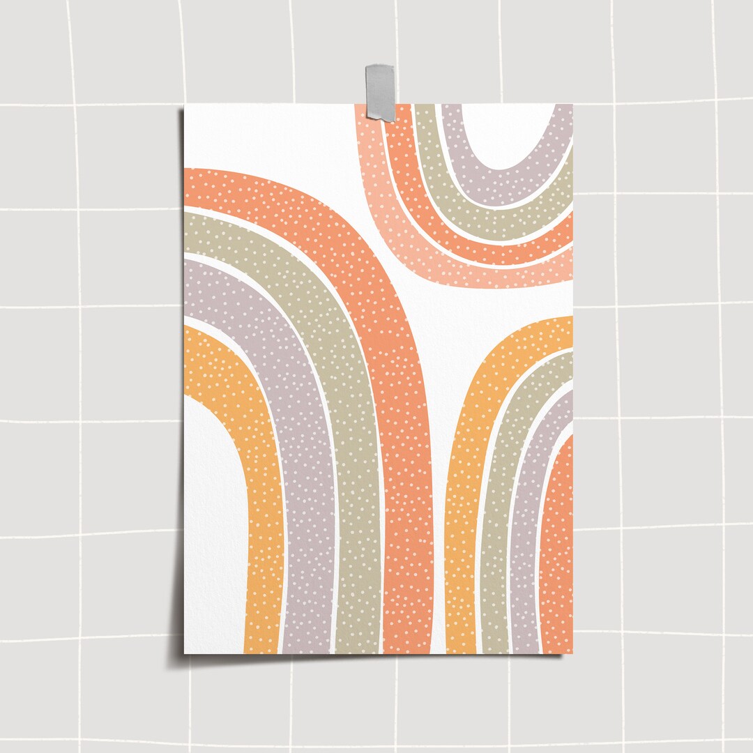 Colorful Boho Rainbows Print. Printable or Printed and Free Shipped - Etsy