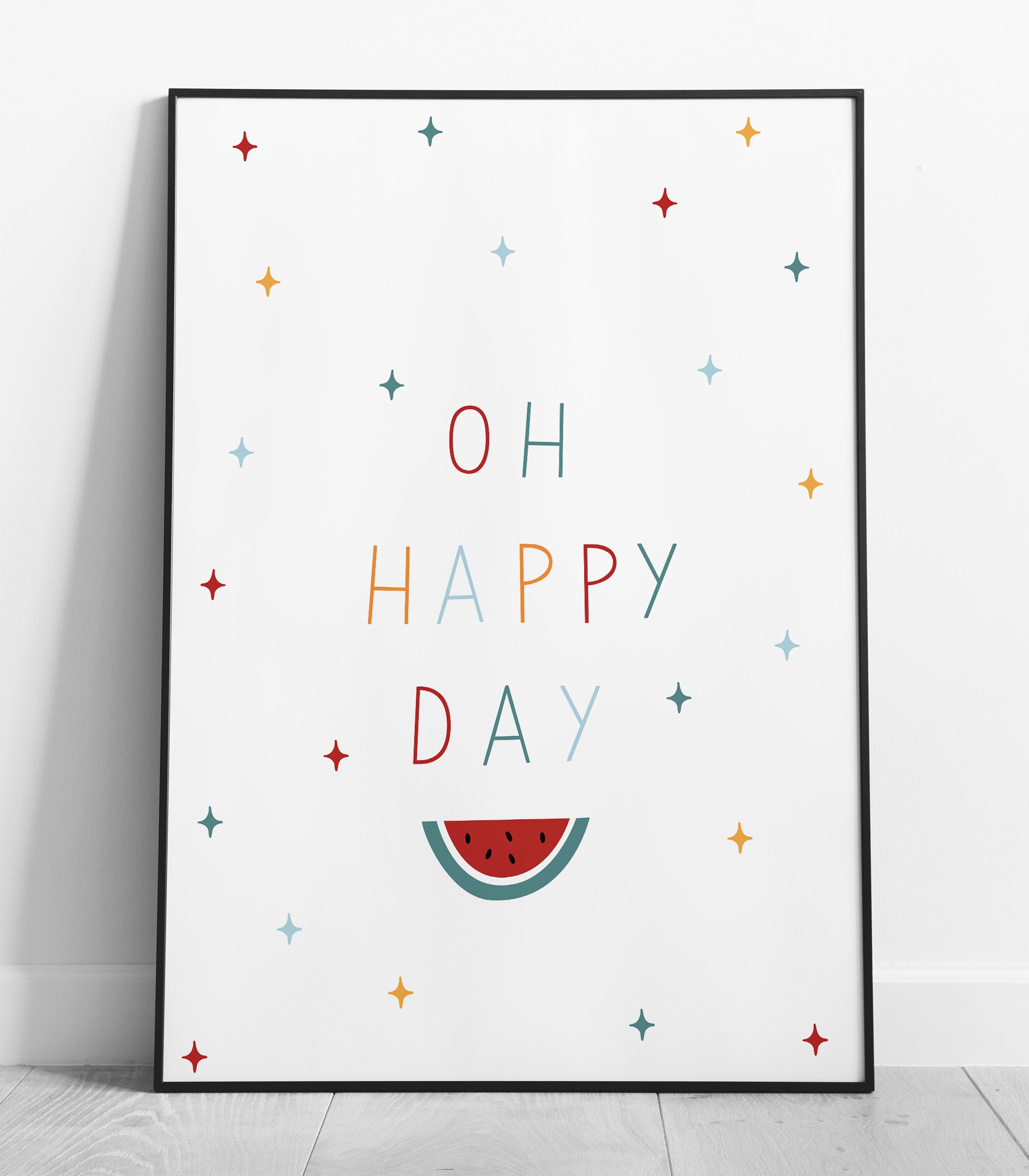 Oh Happy Day Print. Printable Wall Art for INSTANT DOWNLOAD - Etsy