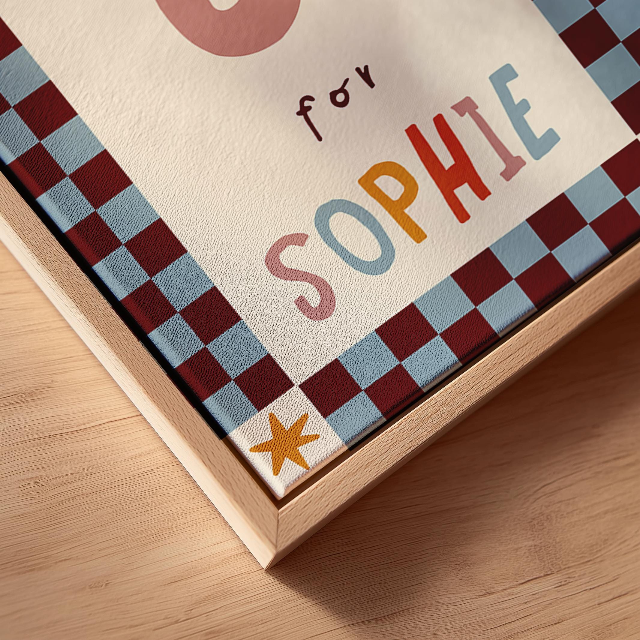 Personalized Kids Name Print – Custom Nursery Name Sign & Initial ...