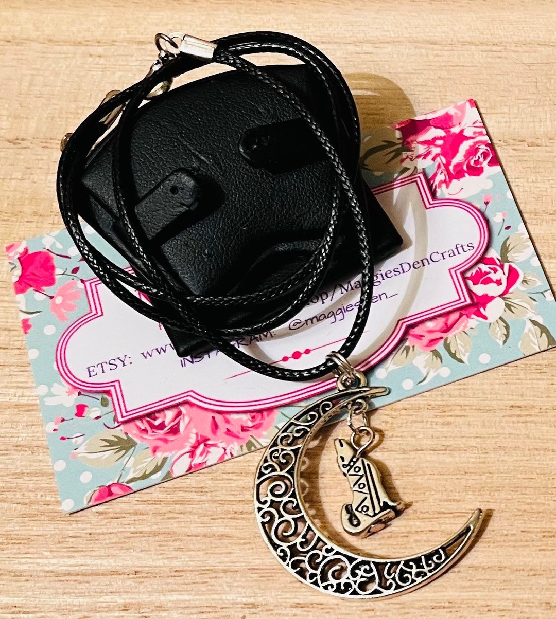 Teen Wolf Inspired Necklace Keyring Moon Pawprint Scott Derek the ...