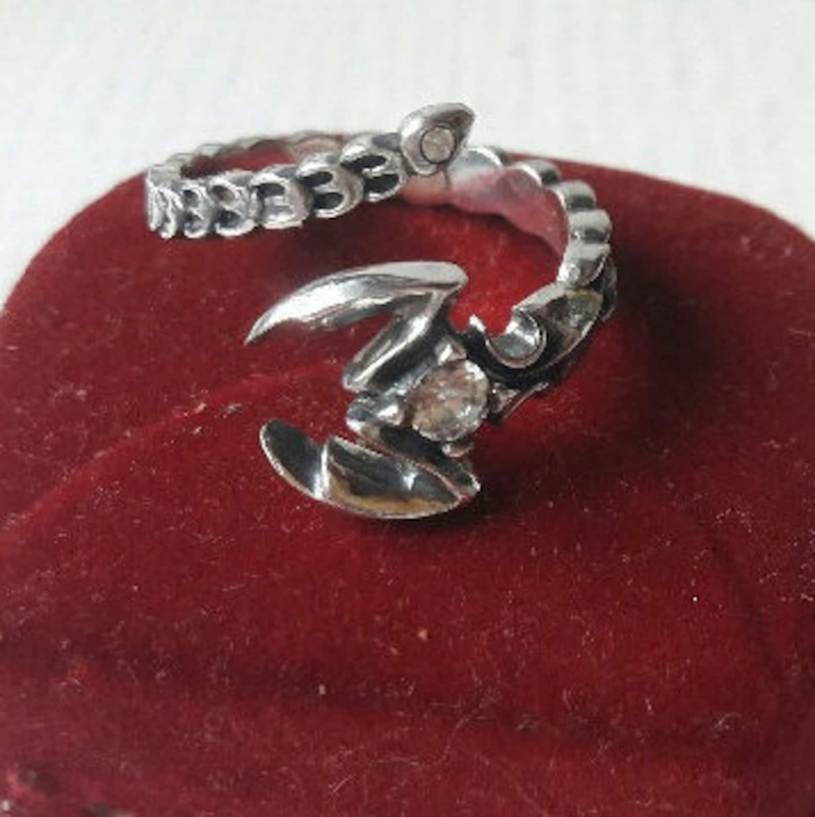Scorpio Ring With Silver Stones. Nature. Women's Rings. Surprise Ring ...