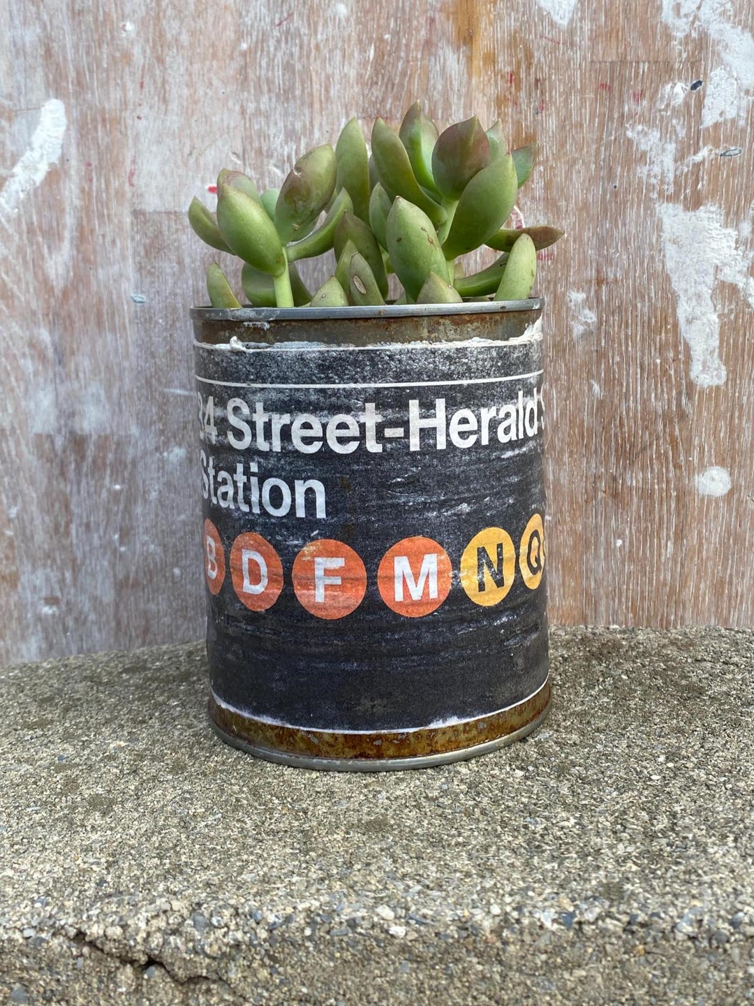 NYC Subway Tin Can Organizer – 34th Street Herald Square Station Decor ...