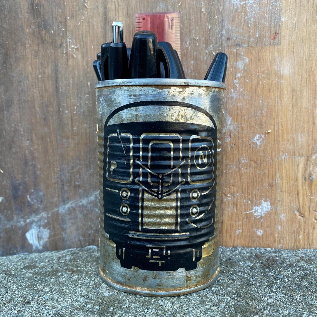 Upcycled Subway Train Tin – Urban Organizer With Transit Art and ...