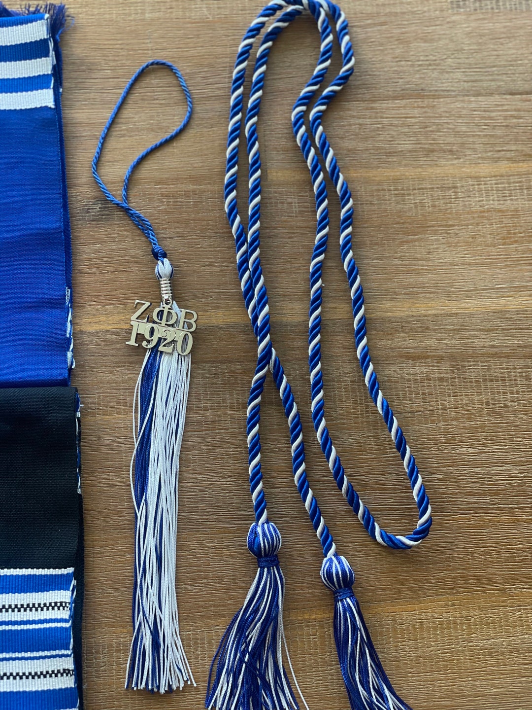 Zeta Phi Beta - Tassel/cord Graduation Set With Silver Charm - Etsy