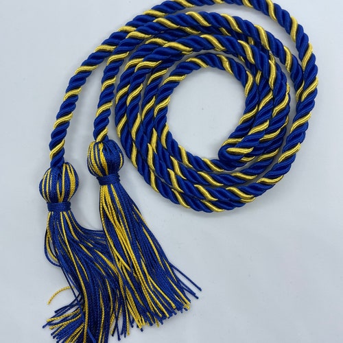 Graduation Cord Royal Blue and Gold - Etsy