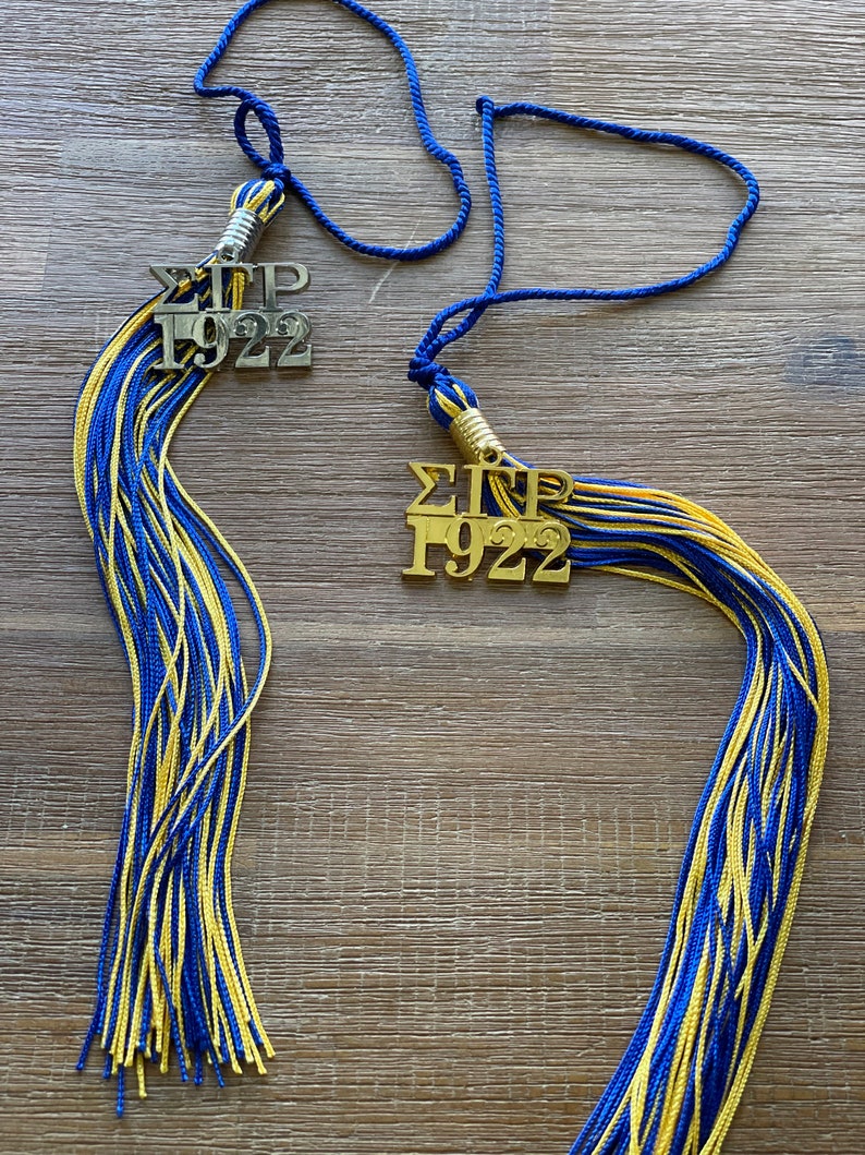 Sigma Gamma Rho - Tassel/cord Graduation Set With Gold Charm - Etsy