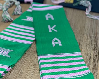 Alpha Kappa Alpha Graduation Sash Stole - Etsy