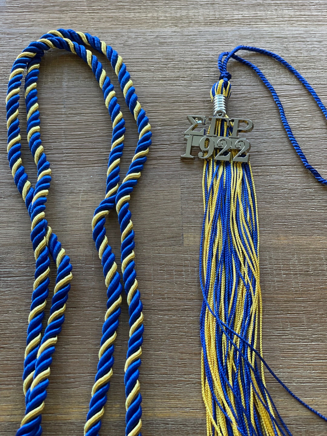Sigma Gamma Rho - Tassel/cord Graduation Set With Silver Charm - Etsy