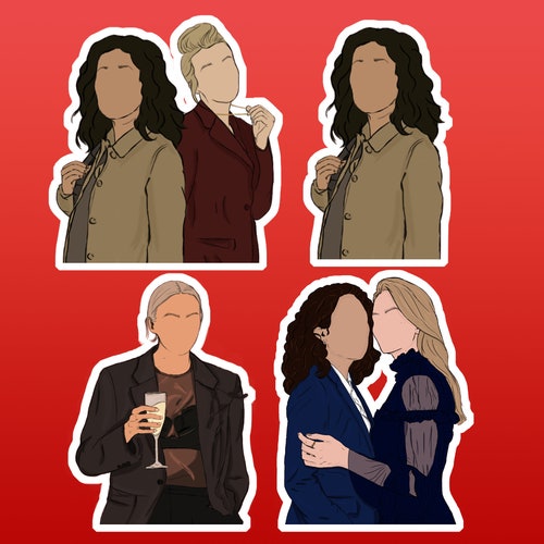 Villanelle Killing Eve Hand Drawn Outfit Stickers 5 Pack High - Etsy UK