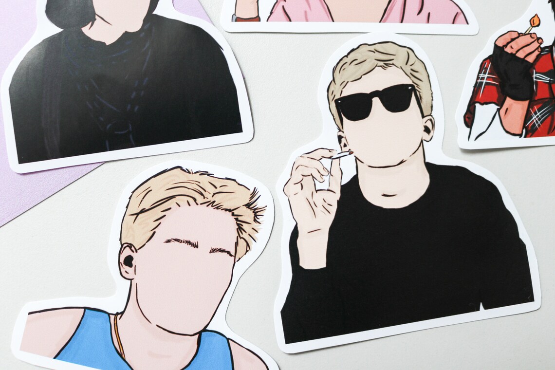 The Breakfast Club 5 Stickers High Quality Gloss Sticker 90s | Etsy