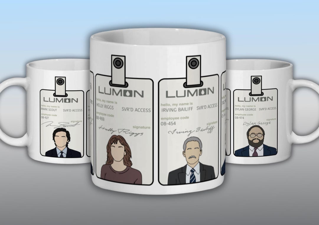 SEVERANCE 11oz Ceramic Mug, Innies, Helly R, Mark S, Irving B, Dylan G ...