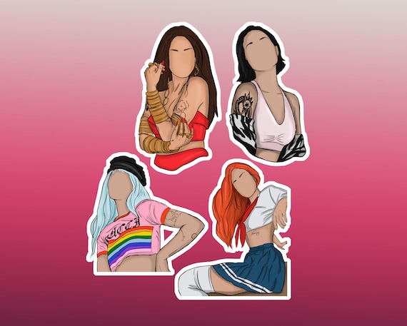 Halsey Stickers High Quality Gloss Finish Digital Art Hand | Etsy UK