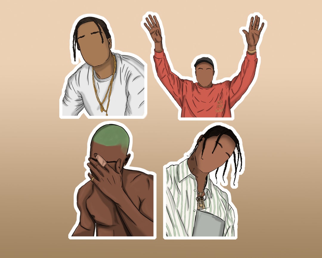 RAPPER STICKERS High Quality Gloss Finish Stickers, Digital Art, Hand ...
