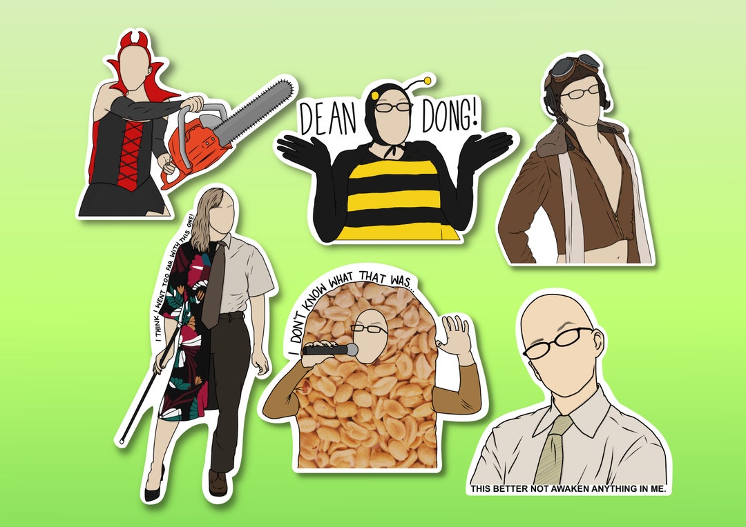 COMMUNITY Dean Pelton STICKERS, Dean Pelton, Community Merch, TV Show ...