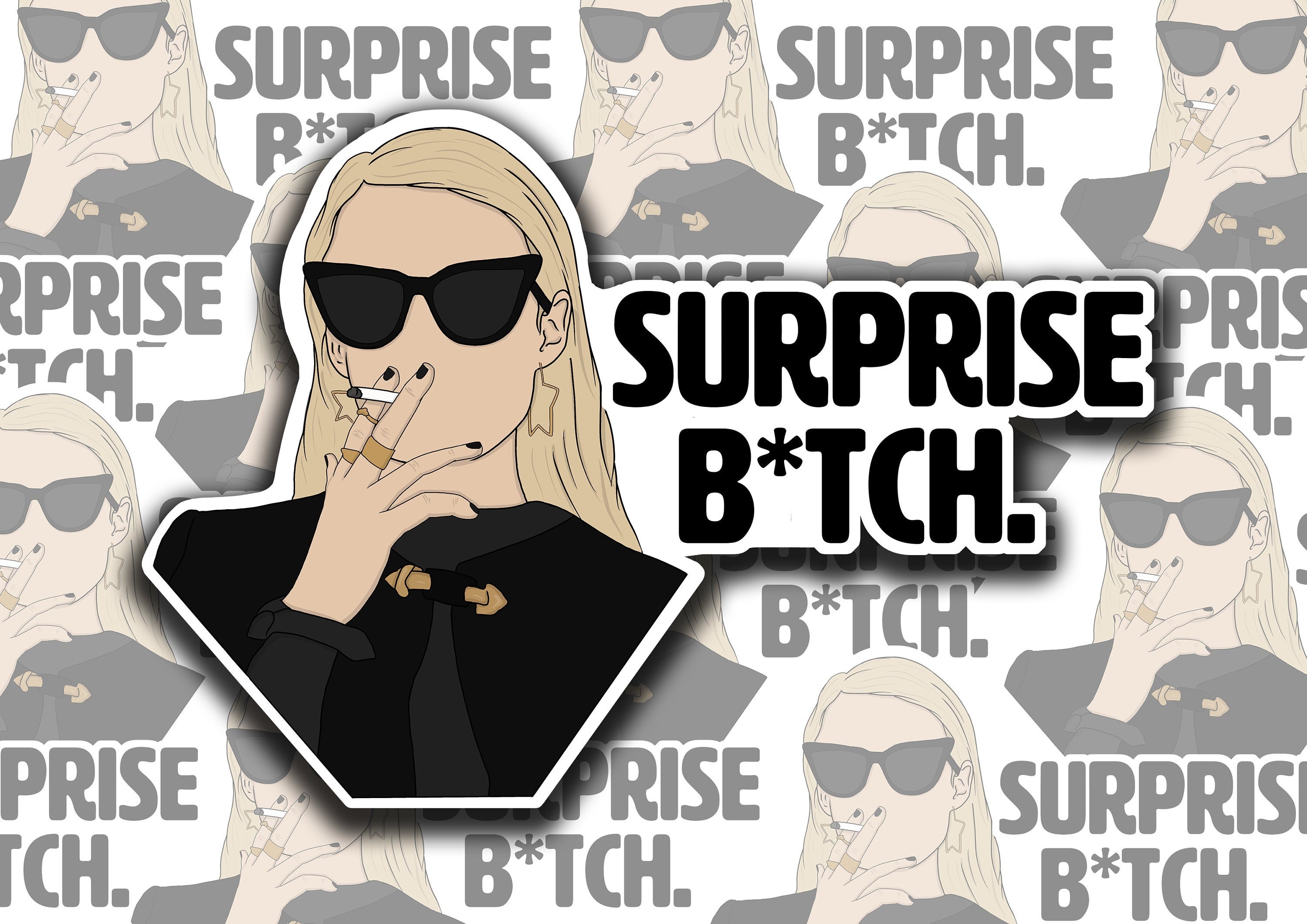 AHS Coven Surprise Btch Gloss Sticker American Horror Story | Etsy