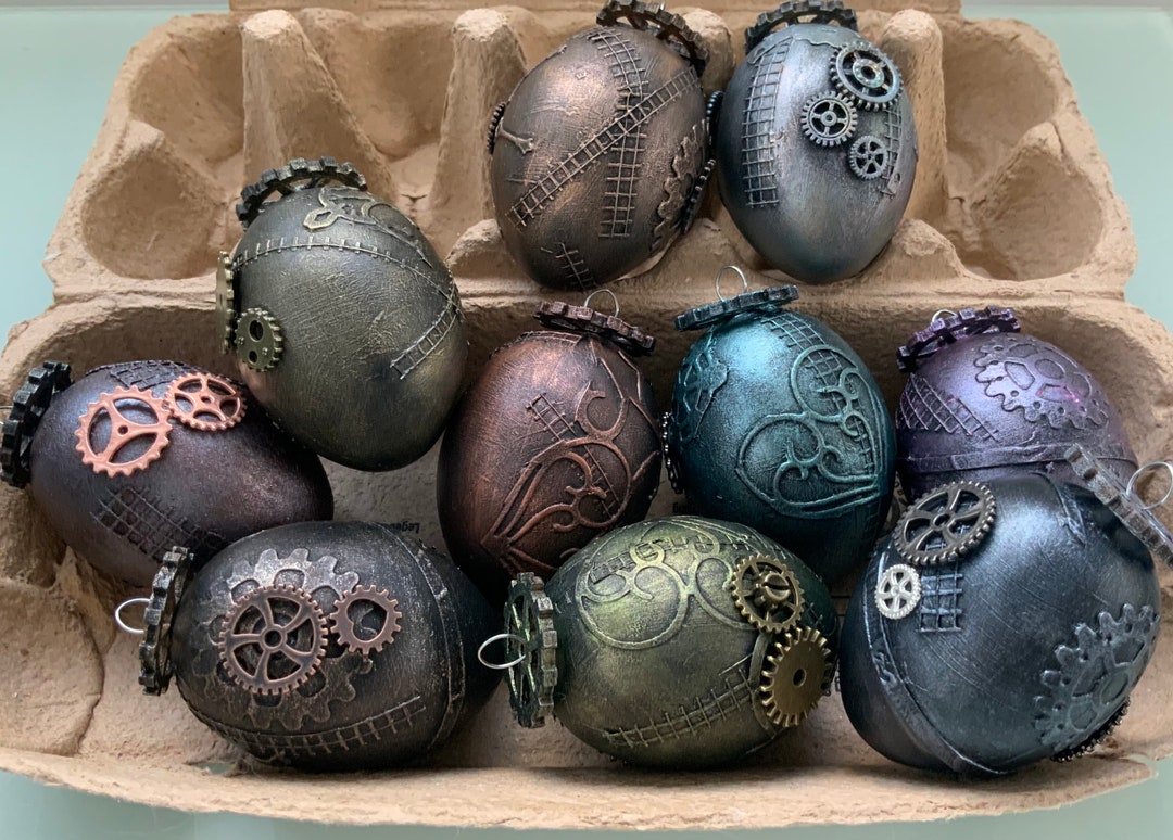 Steampunk Easter Eggs in a Set of 10 Pieces - Etsy