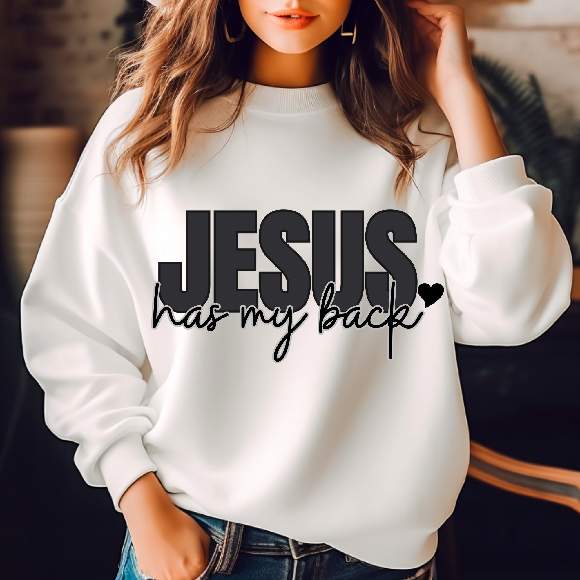 Jesus Has My Back SVG PNG PDF Christian Svg Self Love Svg - Etsy