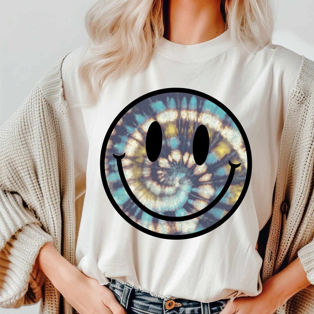Tie Dye Smiley Face PNG, Peace Sign Png, Retro Png, Happy Face Png, Tie ...