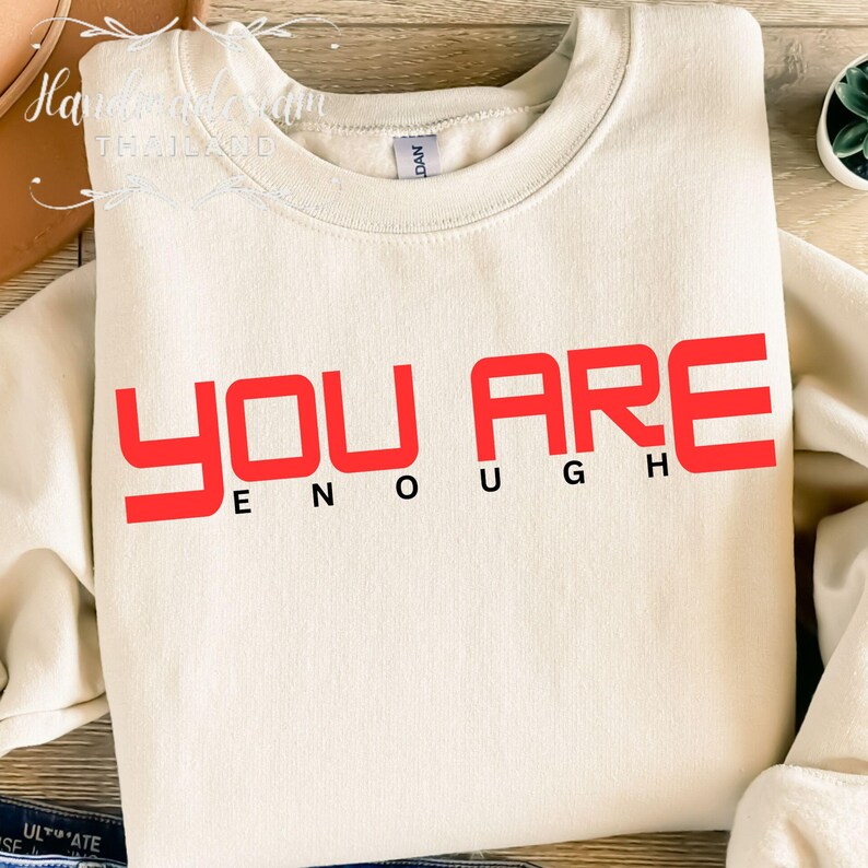 Eres suficiente SVG PNG, SVG inspirador, SVG con cita positiva, SVG de ...