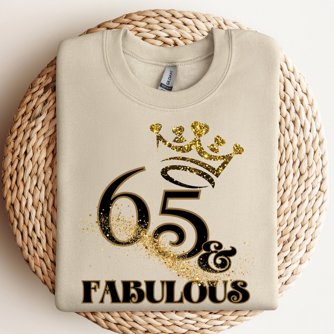 65 & Fabulous SVG PNG PDF, 65th Birthday Svg, Birthday Gifts Svg, Sixty ...