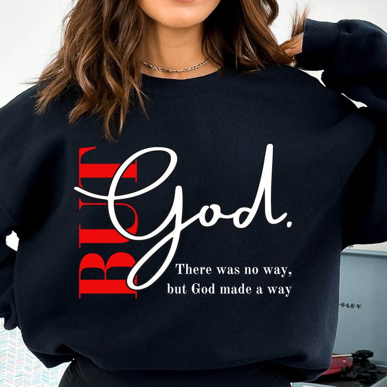 But God PNG SVG, Christian Inspirational Quote, Bible Verse Design ...