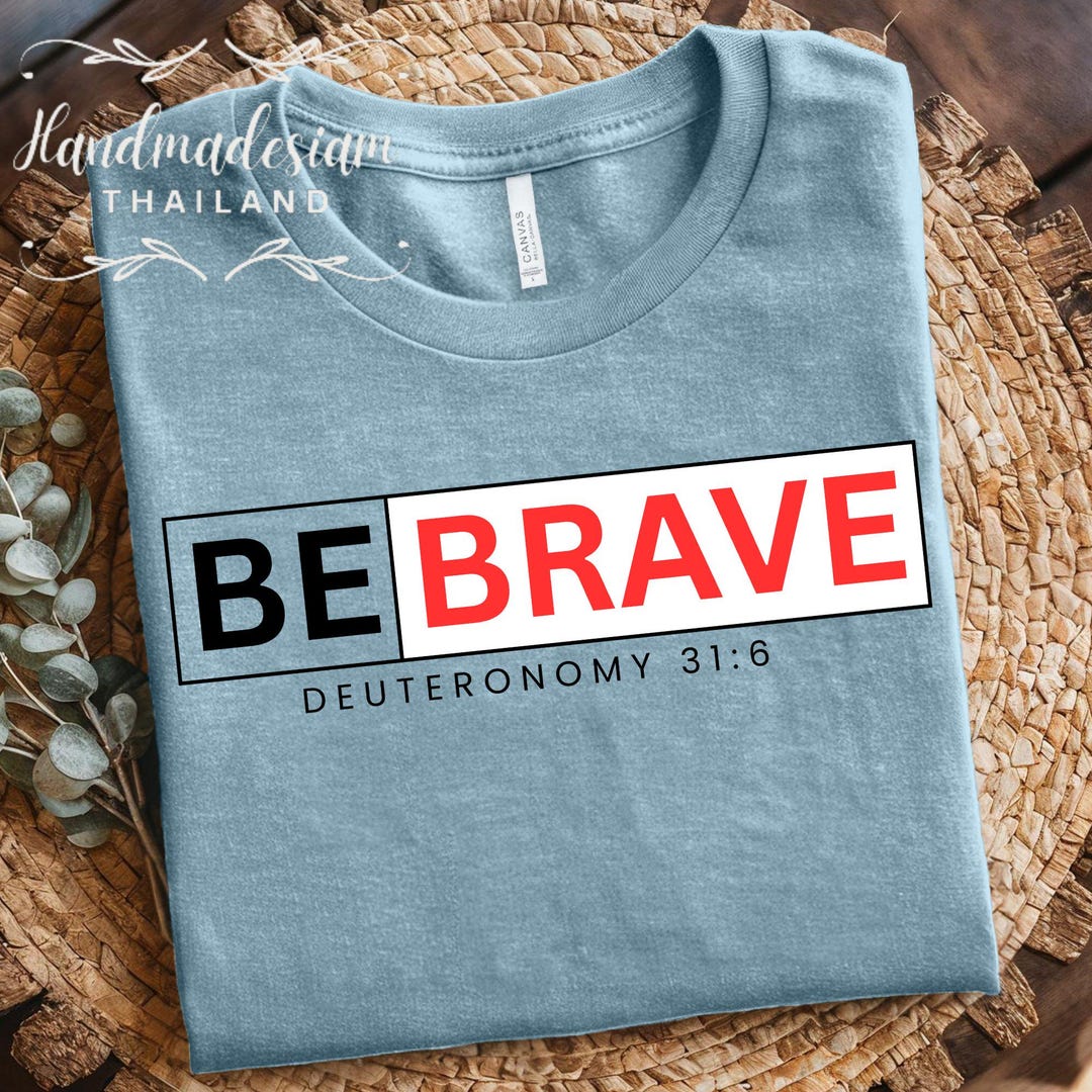 Be Brave Bible Verse SVG PNG: Christian Teen Cut Files (digital ...
