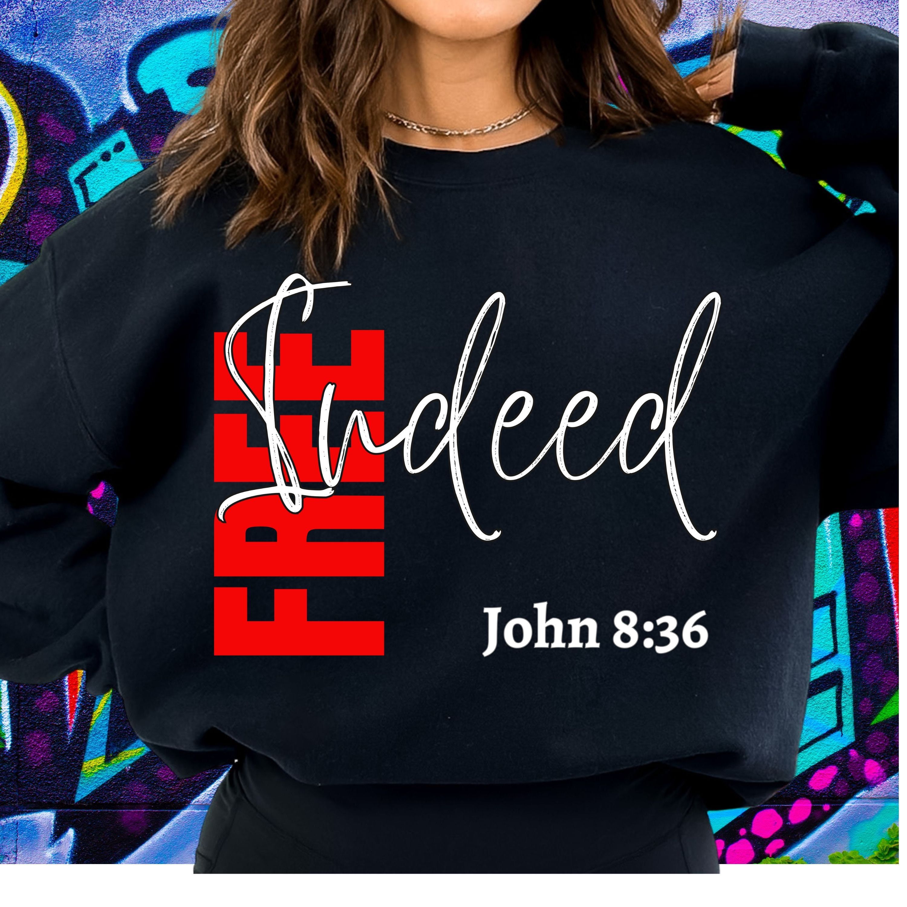 Free Indeed SVG: Christian Bible Verse Design (digital Download) - Etsy