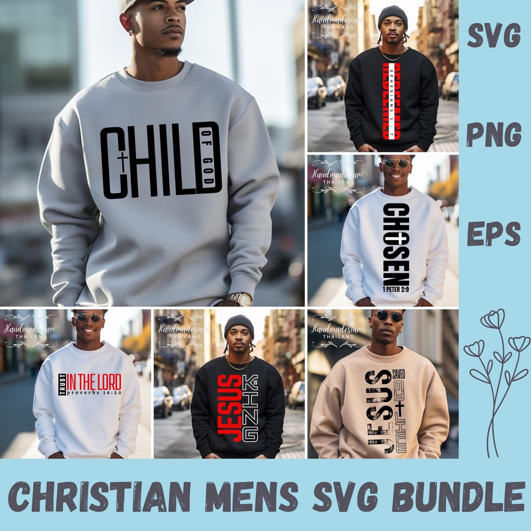 Christian Mens SVG Bundle, Christian Svg, Religious Svg Png, Christian ...