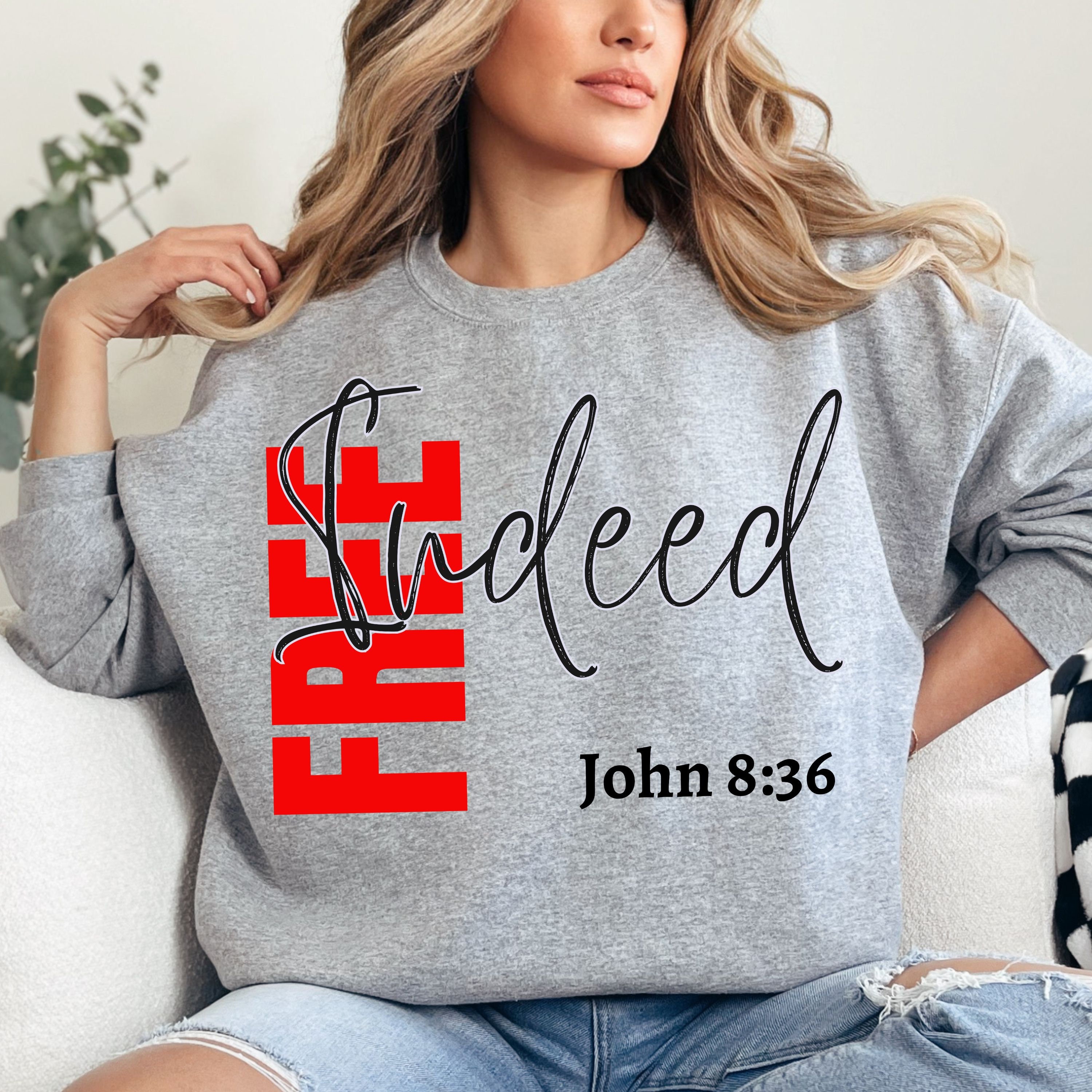 Free Indeed SVG: Christian Bible Verse Design (digital Download) - Etsy
