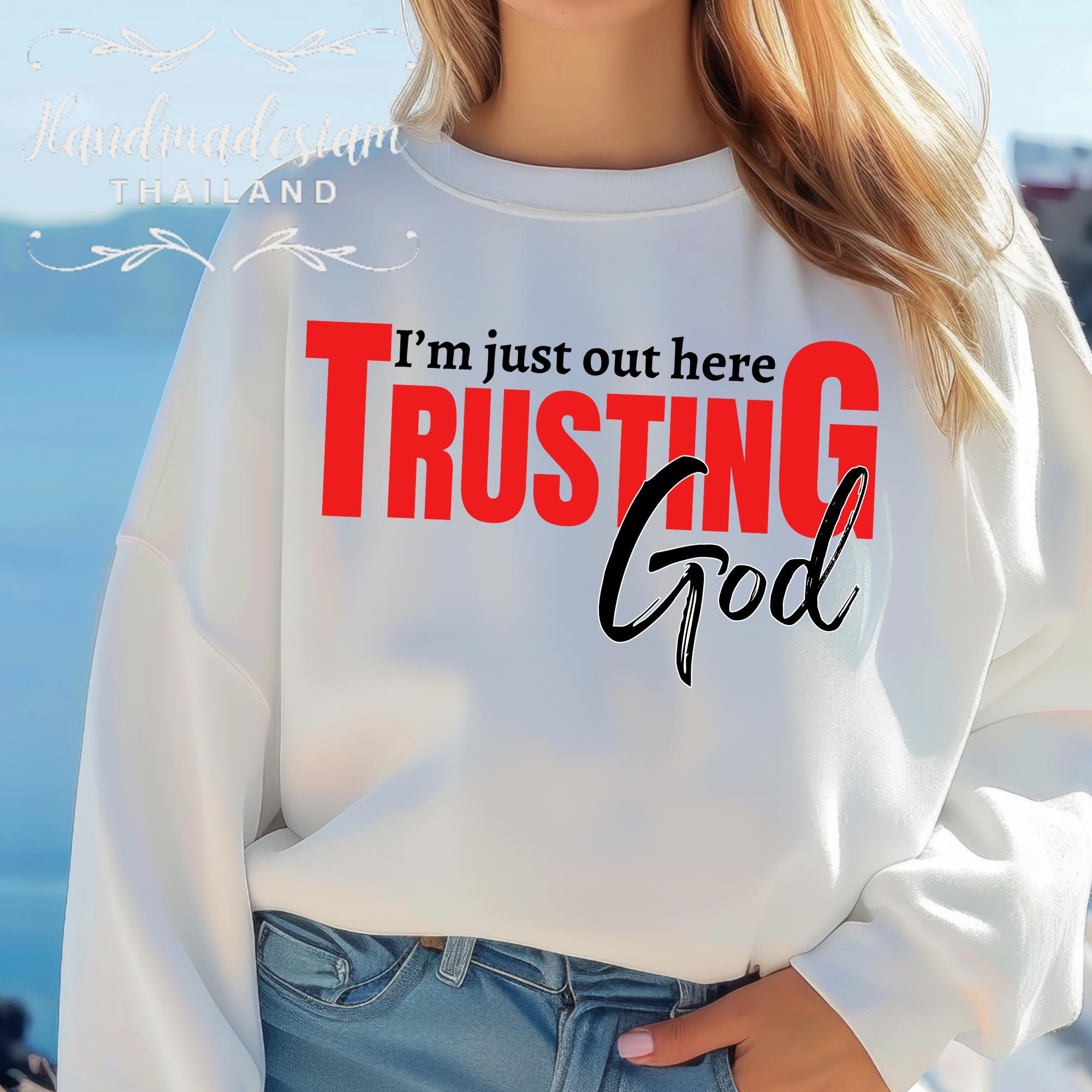 Trusting God SVG : Christian Religious Design , Christianity Shirt Svg ...