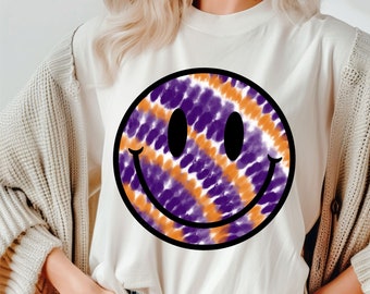 Tie Dye Smiley Face PNG, Peace Sign Png, Retro Png, Happy Face Png, Tie ...