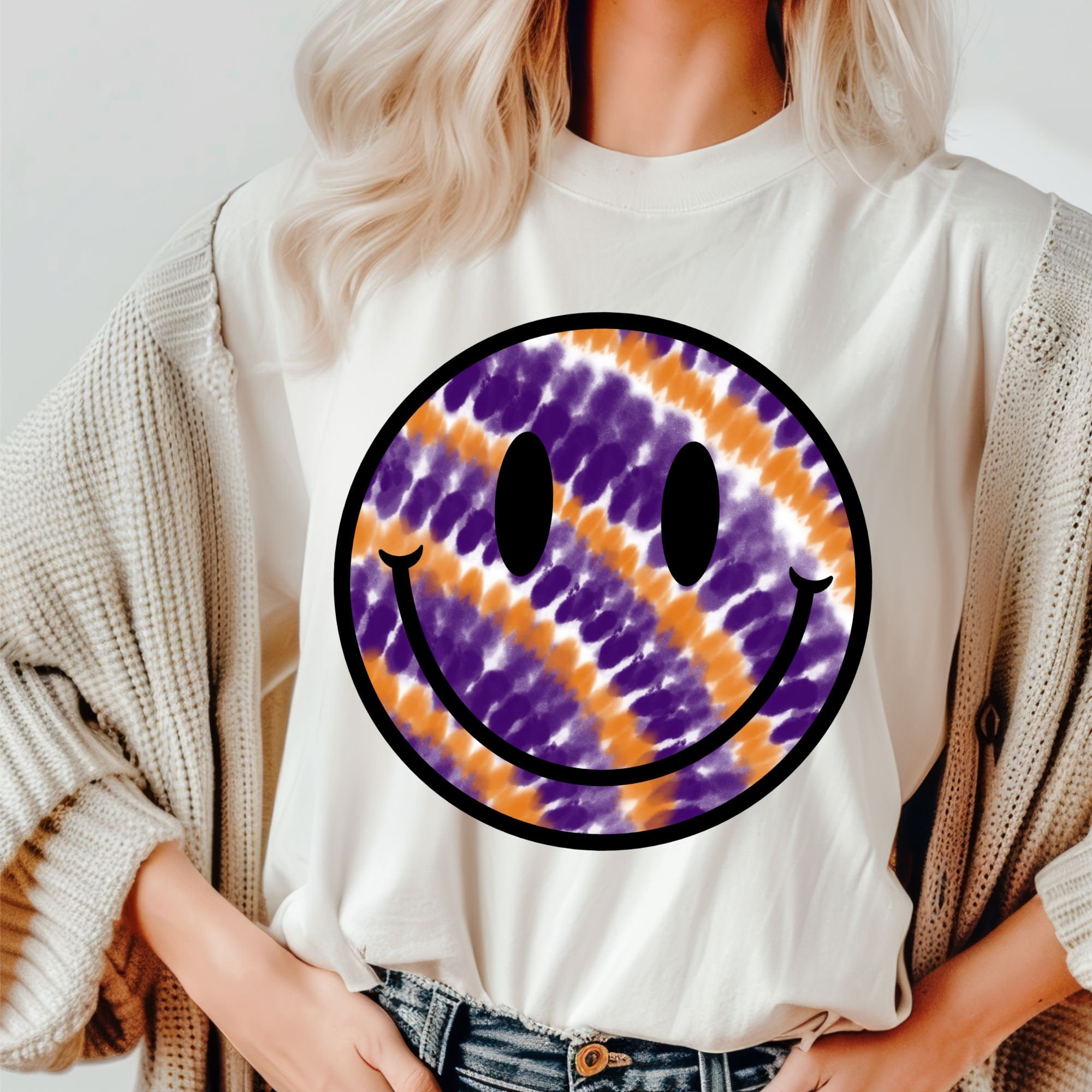 Tie Dye Smiley Face PNG, Peace Sign Png, Retro Png, Happy Face Png, Tie ...