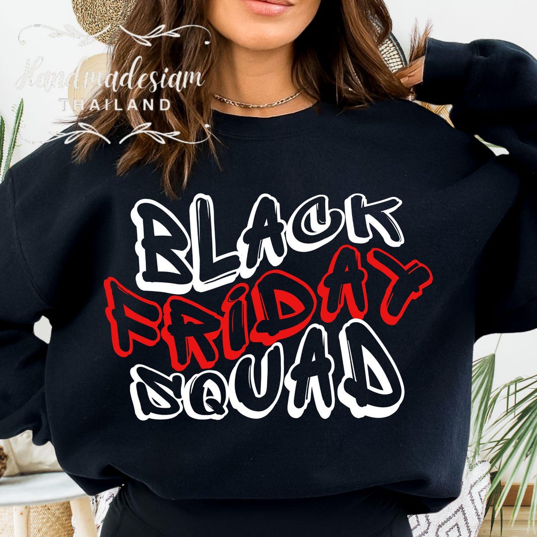 Black Friday Squad SVG PNG: Gangsta Shopper Design (digital Download ...