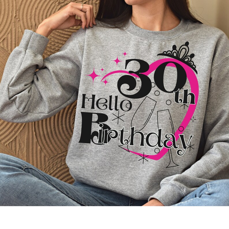 Hello Thirty SVG PNG 30th Birthday Svg Birthday Diva Svg - Etsy