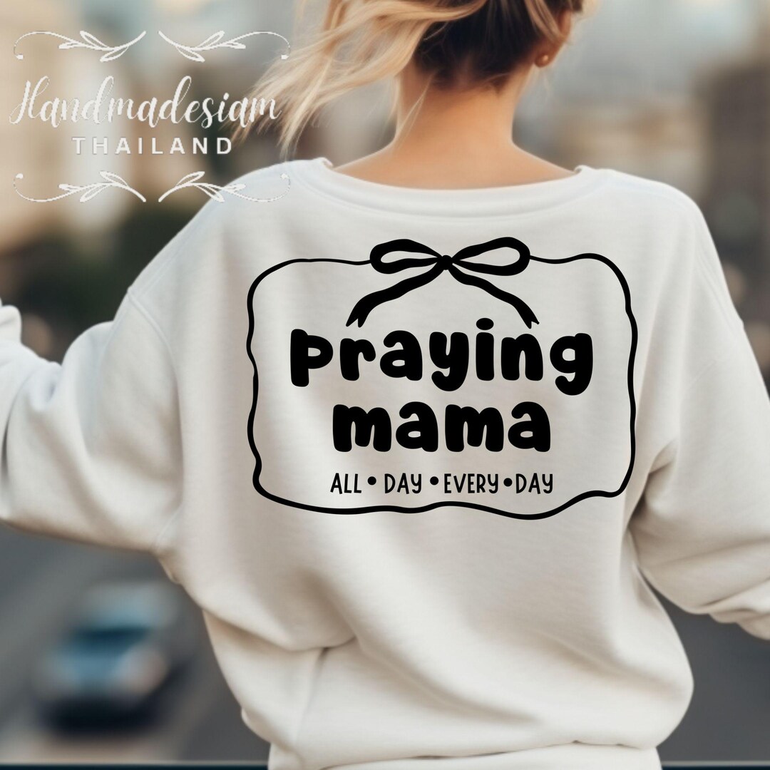 Praying Mama Svg Distressed PNG Christian SVG Christian PNG Sublimation ...