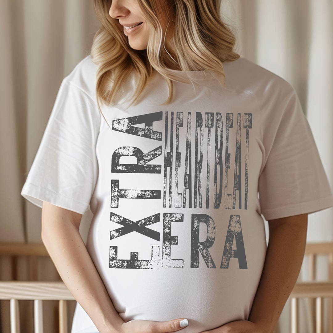 Extra Heartbeat Inside Pregnancy Shirt, Expecting Mom Love Design, Baby ...