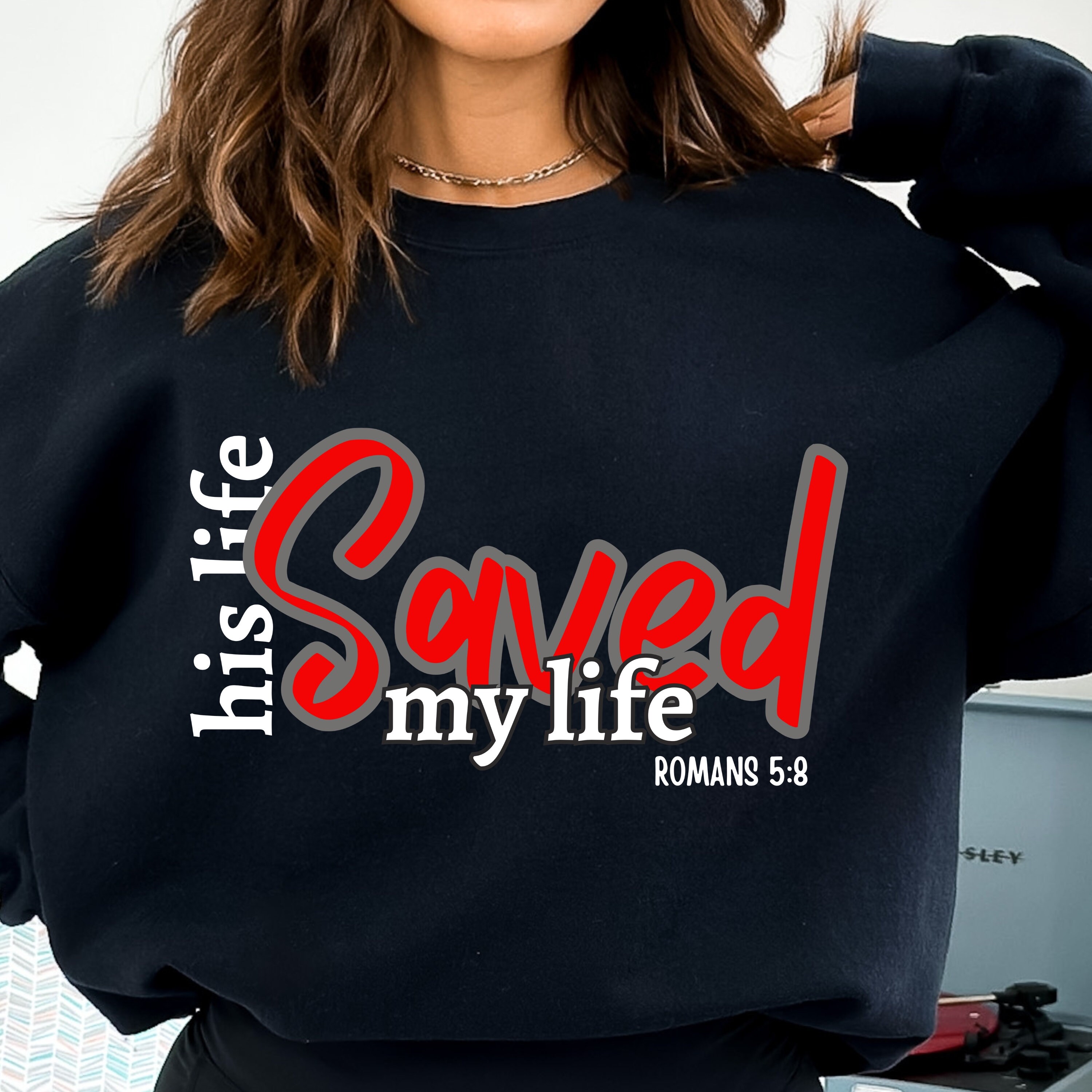 His Life Saved My Life SVG PNG PDF, Christian Svg, Religion Svg, Jesus ...