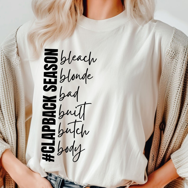 Bleach Blonde Bad Built Butch Body Svg, Funny Bleached Svg, Sin ...