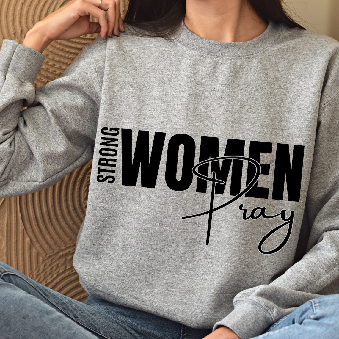 Strong Women Pray SVG PNG PDF, Positive Svg, Motivational Svg, Self ...