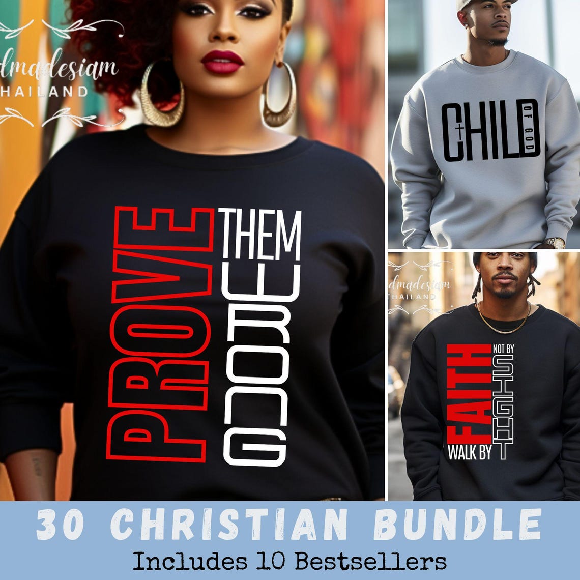 Christianity PNG SVG Bundle: Faith-based Designs , Easter Shirt Design ...