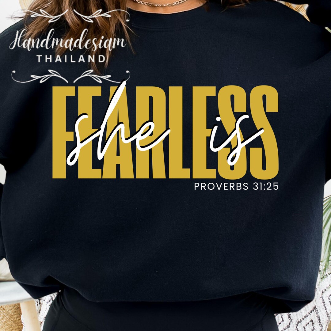 She is Fearless Svg, Proverbs 31 25 Svg, Bible Verse Svg, Christian Svg ...