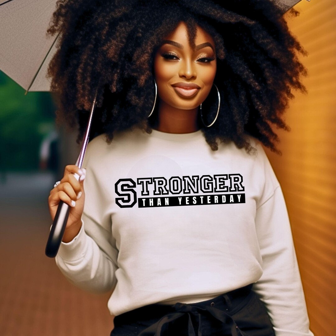 Stronger Than Yesterday Svg Png, Strong Women Svg, Workout Svg, Boho ...