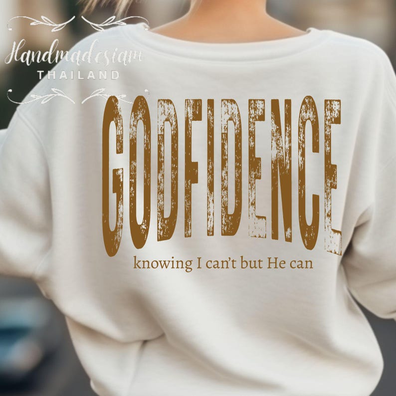 Godfidence SVG PNG, Bold Christian Confidence Design, Faith-based ...